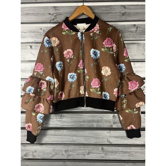 Jealous Tomato | Jackets & Coats | Jealous Tomato Jacket Womens M Brown ...